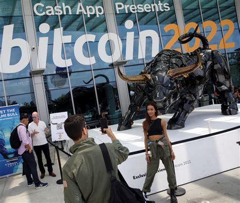 Miami Bitcoin Conference Erects Robot Bull Statue With Laser Eyes Maxim