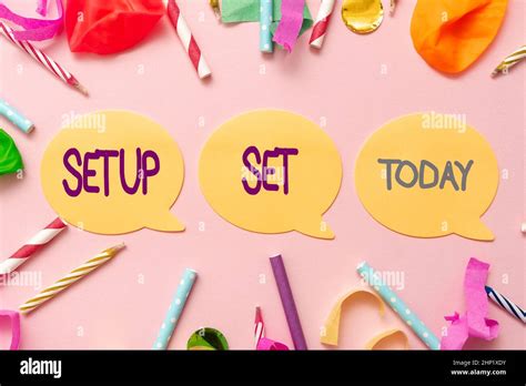 Sign Displaying Setup Set Business Approach The Manner Position Or