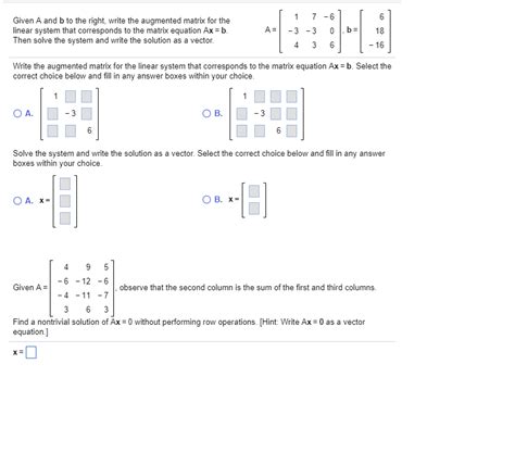 Solved 1 7 6 Given A And B To The Right Write The