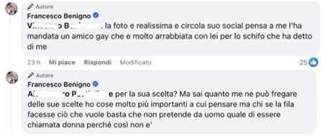 Francesco Benigno Nella Bufera Insulti Transfobici A Luxuria