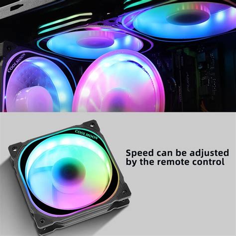 Coolmoon 120mm Rgb Computer Case Pc Cooling Fan Qu Grandado
