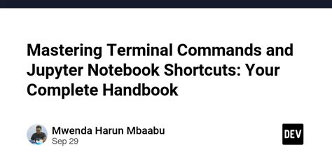 Mastering Terminal Commands And Jupyter Notebook Shortcuts Your Complete Handbook Dev Community