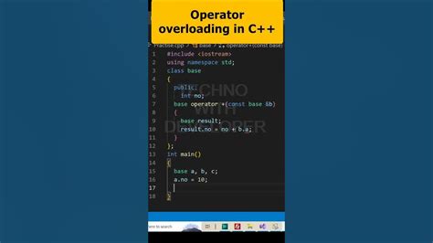 Operator Overloading In C Programming Part 26 Youtubeshorts