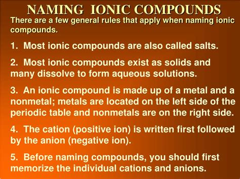 Ppt Naming Ionic Compounds Powerpoint Presentation Free Download Id