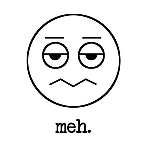 Meh Emoticon Meh Emoticon Long Sleeve T Shirt Teepublic