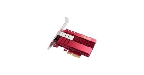 asus 10g pcie network adapter sfp port for optical fiber transmission and dac cable hyper