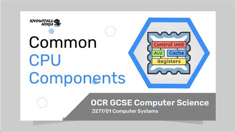 Common Cpu Components Ocr Gcse Computer Science Youtube