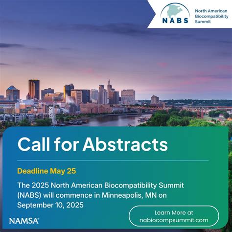 Biocompatibility Medicaldevices Nabs2025 Callforabstracts Namsa