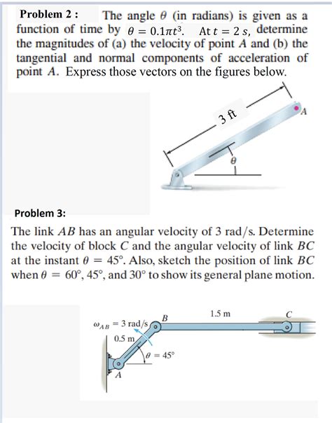 Solved Problem The Angle In Radians Is Given As A Chegg Com