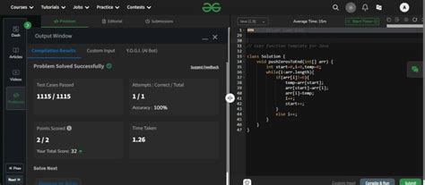 Abir Dey On Linkedin Gfg160 Geekstreak2024 Geeksforgeeks Coding