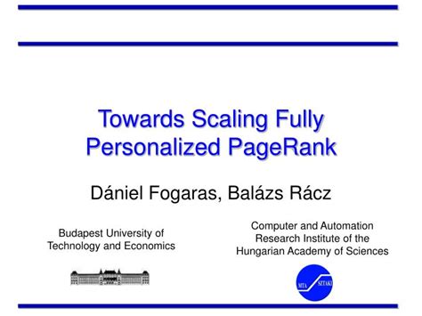 Ppt Towards Scaling Fully Personalized Pagerank Powerpoint Presentation Id3315775