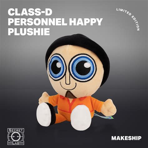 Scp Secret Laboratory Official On Twitter Class D Personnel Happy Plushie Now Available