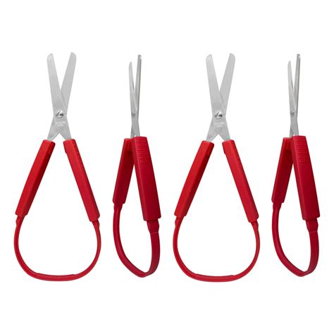 4pack Adaptive Loop Scissors Colorful Loop Scissors 8