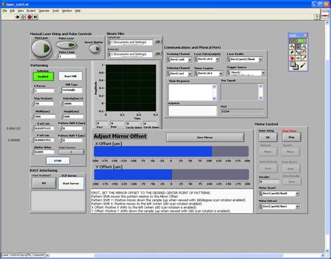 24 A Screen Shot Of The Labview Ui Developed To Communicate With The