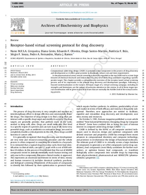 Pdf Structure Based Virtual Screening To Discover Putative Drug Candidates Necessary