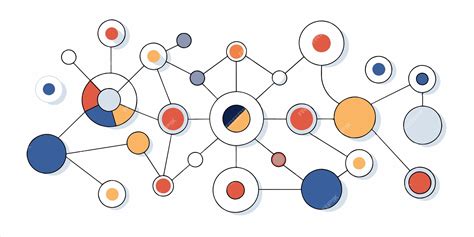 Premium Vector A Diagram Of The Network That Is Connected To A Network Of Circles