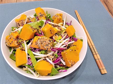 Pumpkin And Bean Sprout Salad Recipe Plant Based