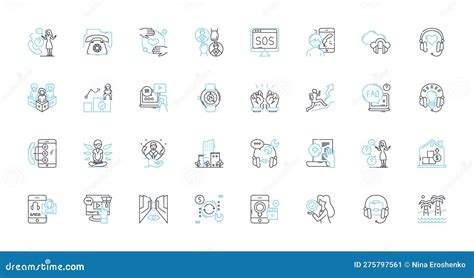 Consumer Interaction Linear Icons Set Feedback Engagement Comprehension Dialogue Persuasion