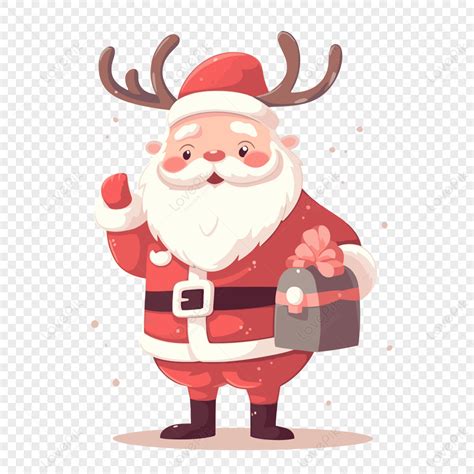 ถึงซานต้า เวกเตอร์ ตัวการ์ตูนของซานต้าถือของขวัญ สติ๊กเกอร์ การ์ตูน Png สำหรับการดาวน์โหลดฟรี