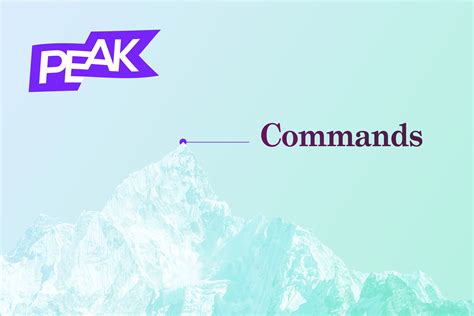Peak Commands A Statamic Addon