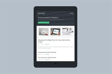 Ampersand Wordpress Theme For Creative Designs