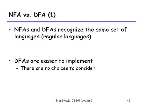 Lexical Analysis Lecture 3 4 Prof Necula Cs