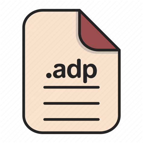 Adp Document Extension File Format Type Icon Download On Iconfinder