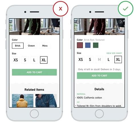 Mobile ECommerce Product Details UX Planet Ecommerce Web Design