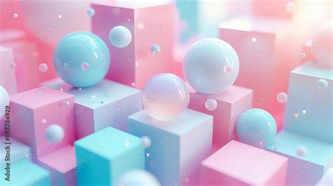 Software Licenses Icon 3d Blender Pastel Color Abstract Background With Light Colour Palette