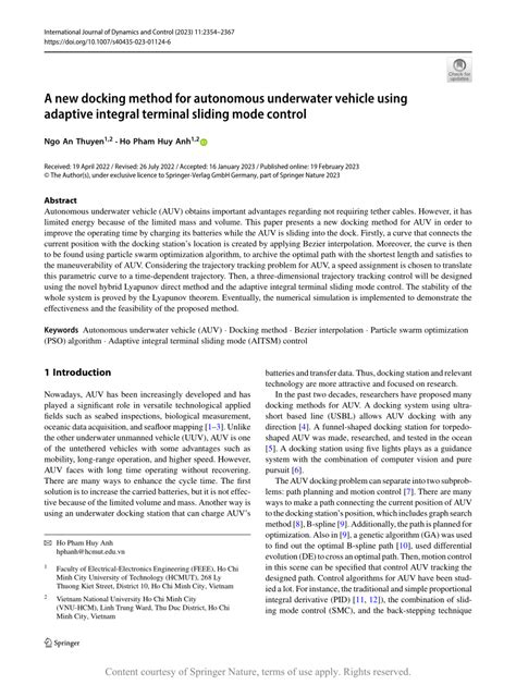 A New Docking Method For Autonomous Underwater Vehicle Using Adaptive