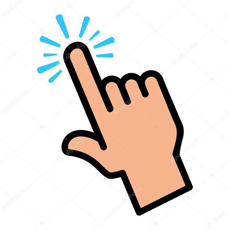 ©손가락 터치 벡터 아이콘 Briangoff의 101185660 스톡 일러스트레이션