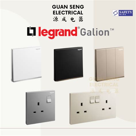 SG Seller Legrand Galion Switch And Socket White Dark Silver Champagne Rose Gold Matt Black
