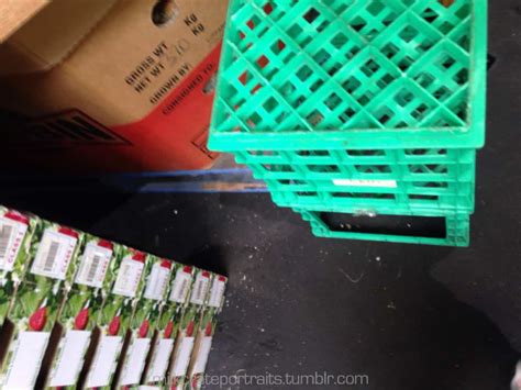 At The Market My Milk Crates