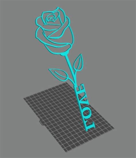 Love Rose Stl File Etsy