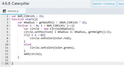 Solved 466 Caterpillar Codehs This Graphics Program Should Draw