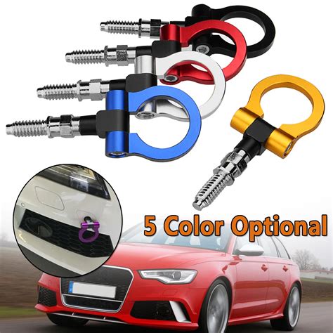 Tow Hooks Rislobx Car Front Bumper Tow Hook Metal Tow Pull Ring