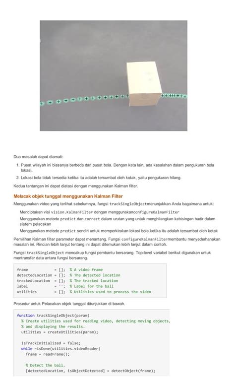 Using Kalman Filter For Object Tracking Matlab And Simulink Example Pdf