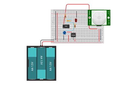 Circuit Design Motion Sensor Light Tinkercad