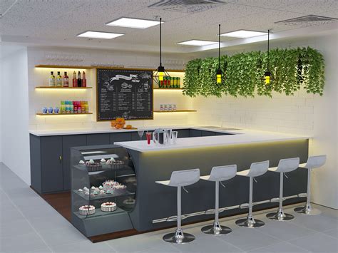 Simple Indoor Bar Counter Food Display Counter Kitchen Bar