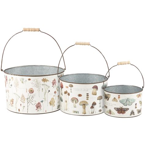 Floral Study Bucket Set Primitives By Kathy