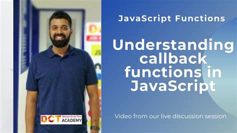 Understand Callback Functions In Javascript Youtube