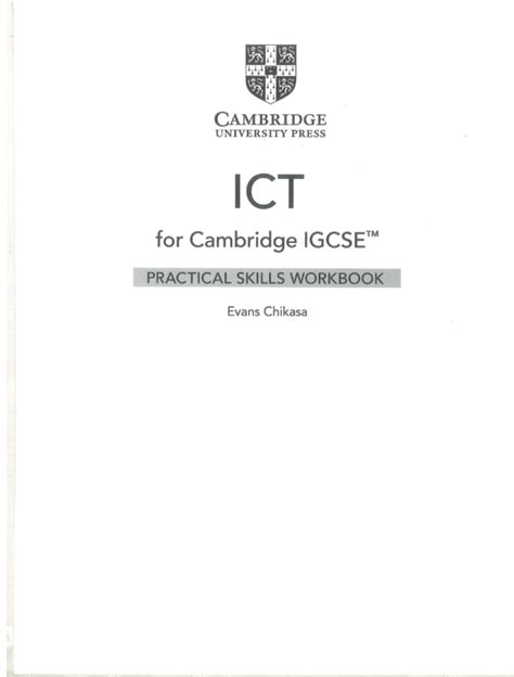 Sách Cambridge Igcse™ Ict Practical Skills Workbook Times Edu