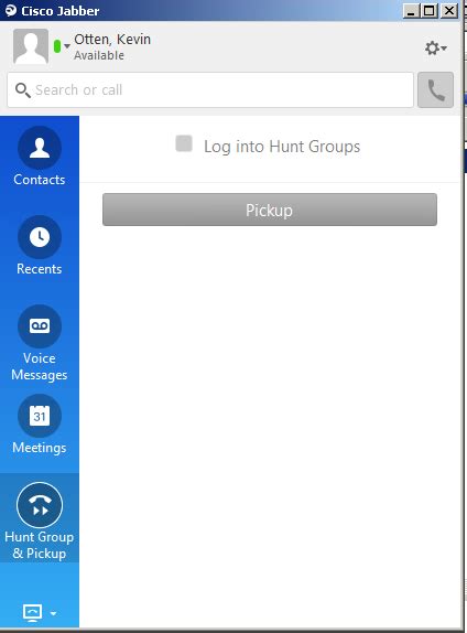 Enabling The Hunt Group And Pickup Tab In The Jabber For Windows Client