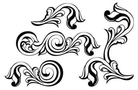 Scroll Engraving Patterns