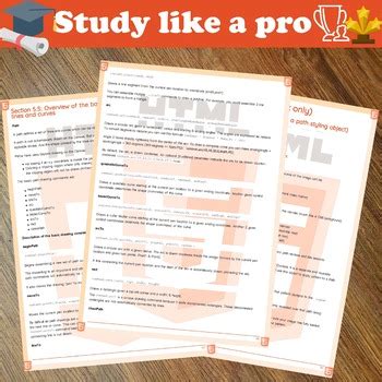 HTML CANVAS Complete Lecture And Study Notes For Computer Science