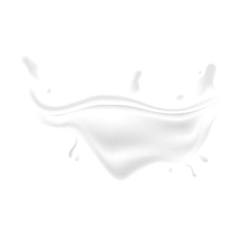 고립 된 우유 스플래시 요소 무료 Psd 파일