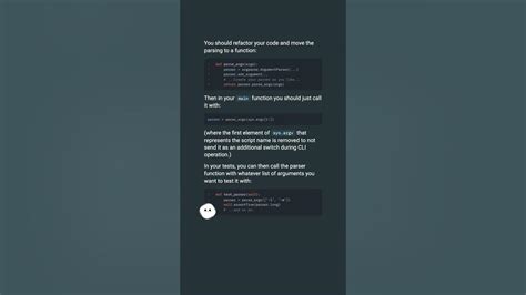 How Do You Write Tests For The Argparse Portion Of A Python Module