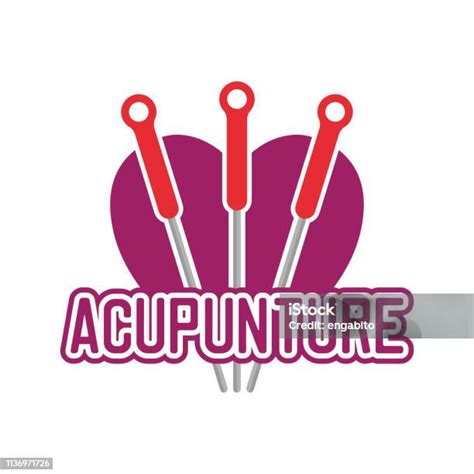 당신의 슬로건 태그 라인 벡터 일러스트 레이 션을 위한 텍스트 공간 침술 치료 아이콘 건강 진단에 대한 스톡 벡터 아트 및 기타 이미지 건강 진단 건강관리와 의술