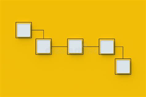 Hierarchical Organizational Chart Concept Stock Illustration